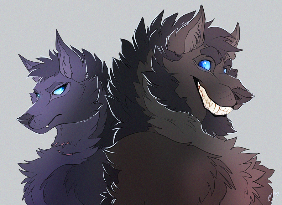 werewolf brother and sister designs by hornedfreak : r/FemaleWerewolves